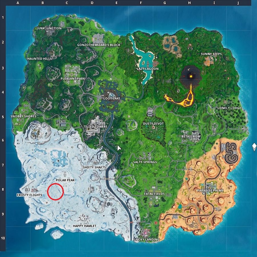Fortnite Season 8: Dance Between Three Ice Sculptures