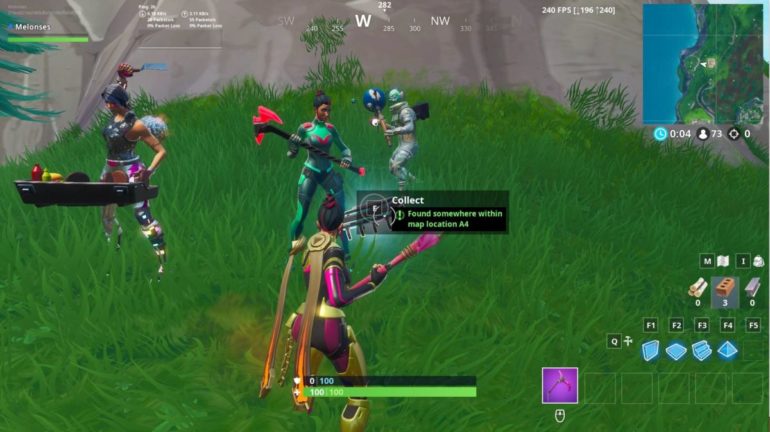 Fortnite Fortbyte #27: Found Somewhere Within Map Location A4