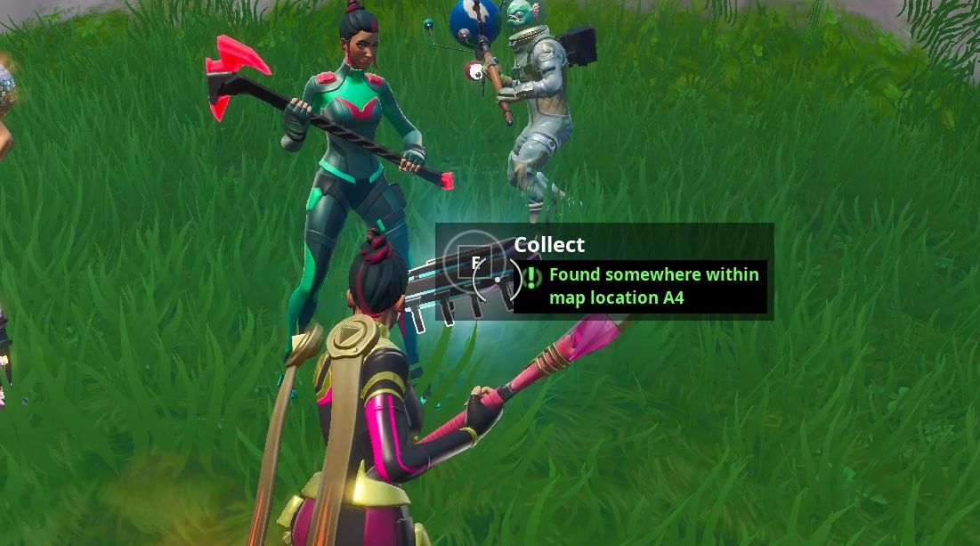 Fortnite Fortbyte #27: Found Somewhere Within Map Location A4