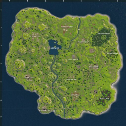 Fortnite 2 - Season 1 New Map Named Locations & Landmarks