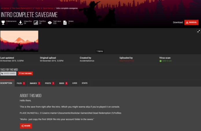 There's A Red Dead Redemption 2 PC Mod To Skip The Intro - Cultured ...