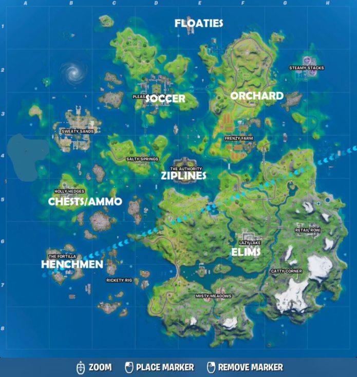 Fortnite: Season 3 - Week 2 Challenges: Soccer Pitch, Ziplines & More