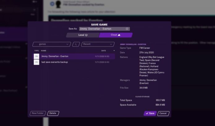 Football Manager 2024: How To Enable & Download Cloud Saves