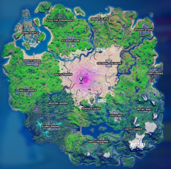 Fortnite: Visit Scenic Spot, Gorgeous Gorge & Mount Kay