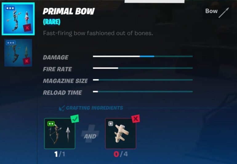 Fortnite Season 6: How To Craft A Primal Bow - Cultured Vultures