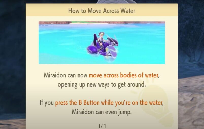 Pokémon Scarlet and Violet: How To Swim & Go On Water