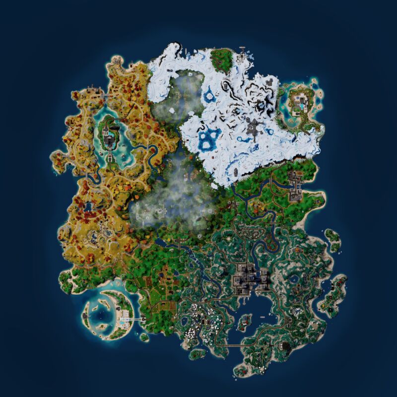 Fortnite Chapter 4 Season 4 Map New POIs Landmarks More