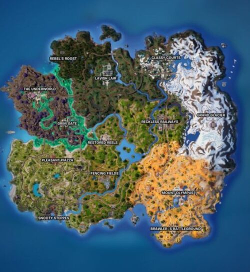 Fortnite: Chapter 5 - Season 2 Full Map: Landmarks, POIs & More ...